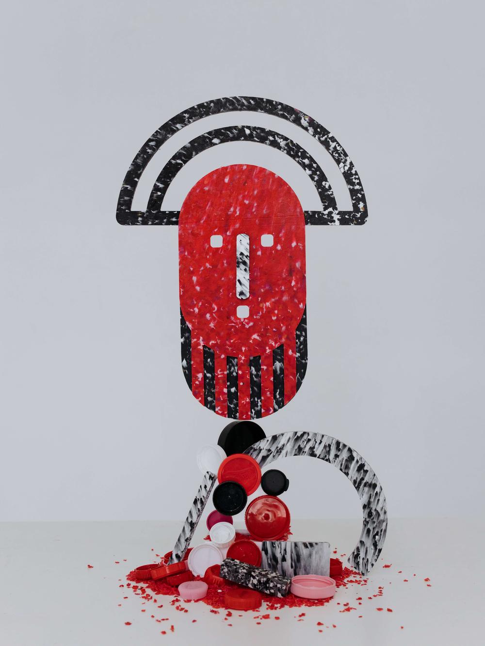 REd totems mask collection by 52 factory